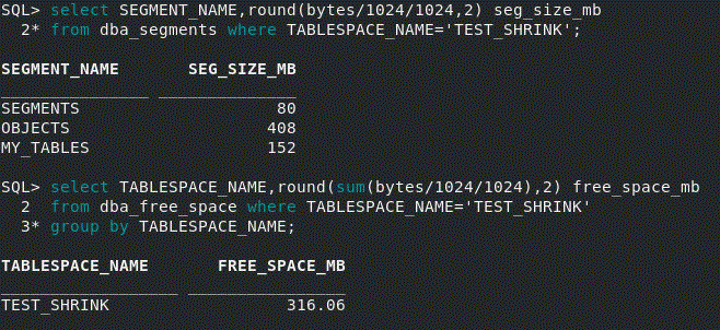 Oracle 23ai Bigfile Tablespace Shrink Eclipsys